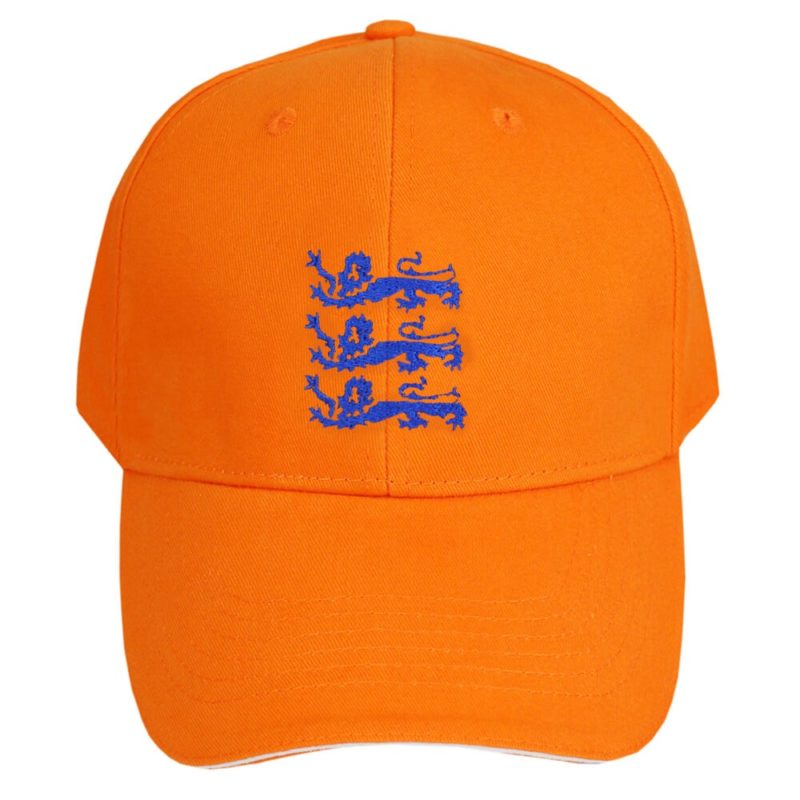 Adults Orange Three Lions Baseball Cap | TeddyT's